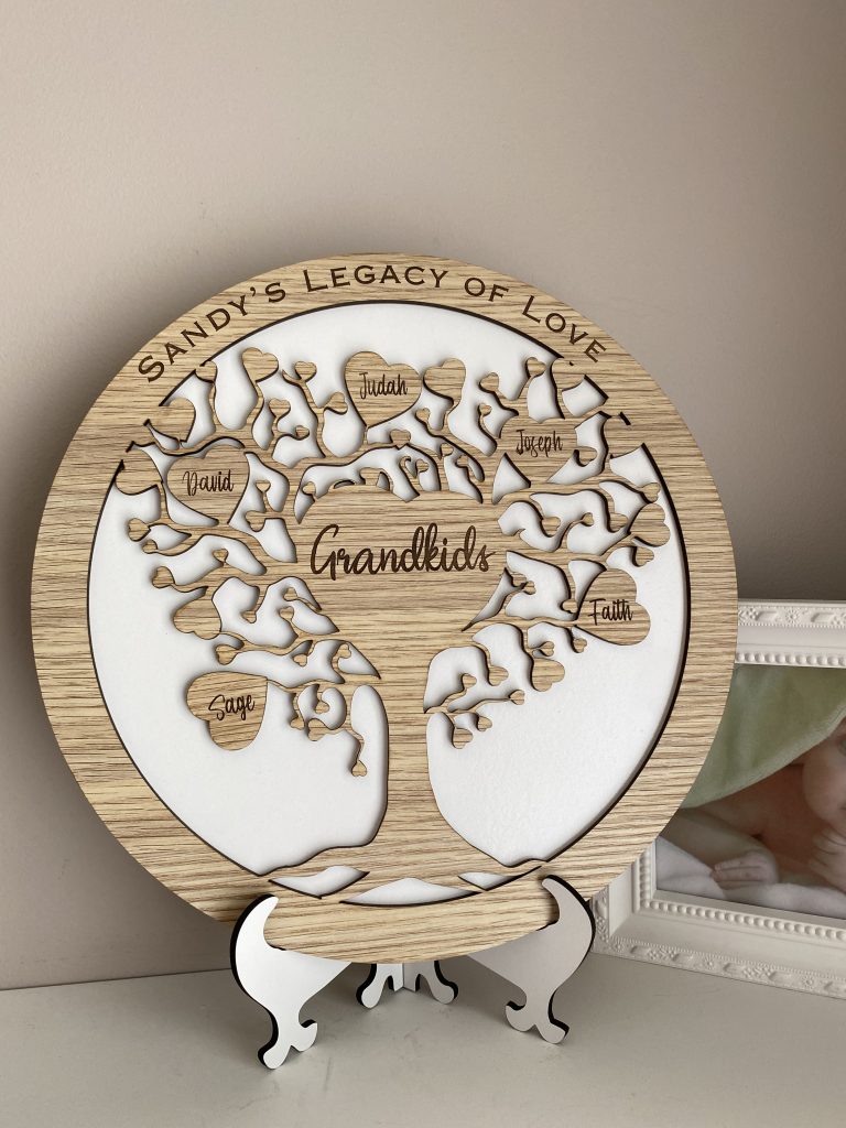 Personalised Grandma's Family Tree - By Dezign Gifts